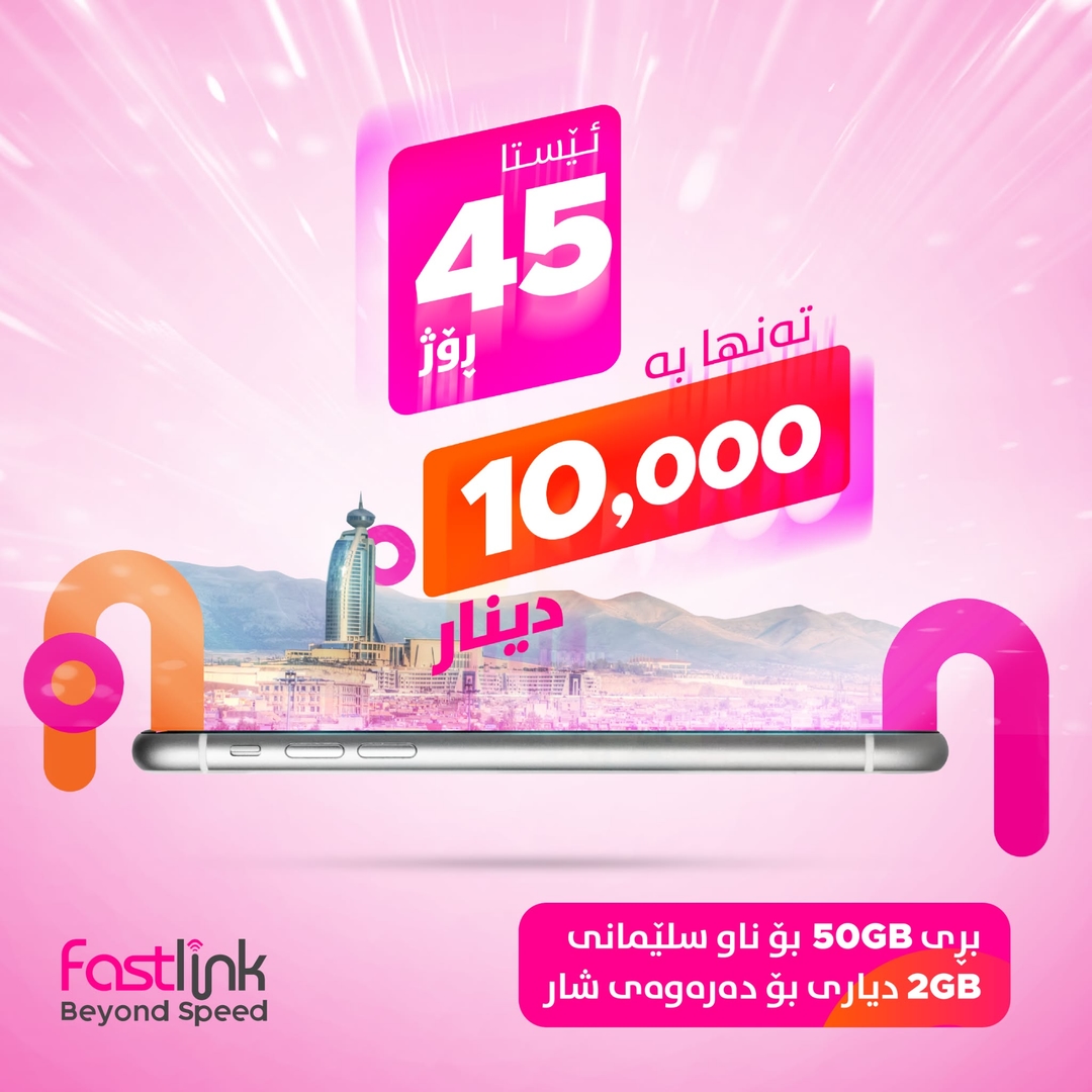 اختبار سرعة الإنترنت من فاستلنك – تحقق من سرعتك في كوردستان